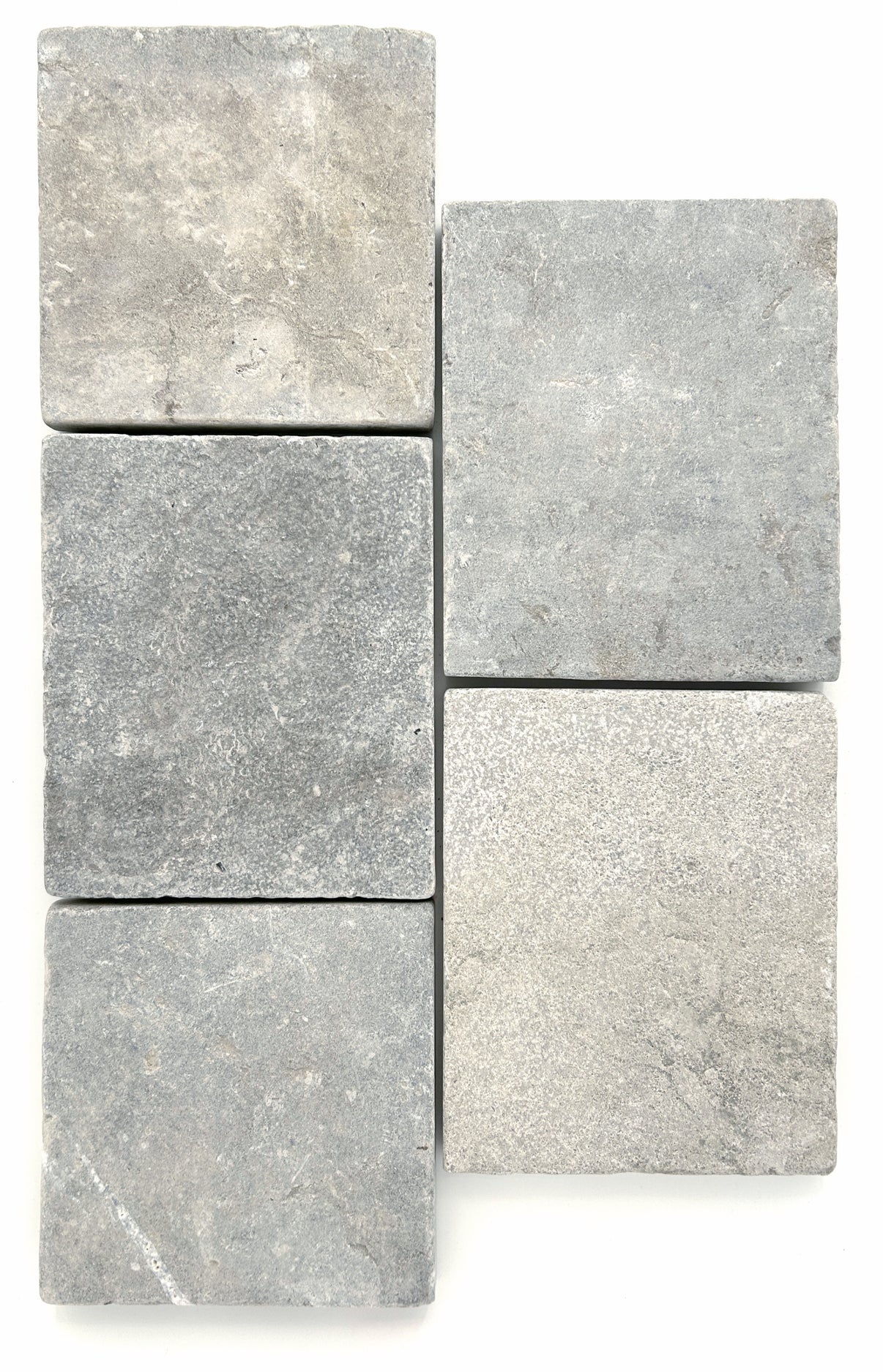 6x Random Length Gray Zahra Cobblestone | Limestone Tiles – Leigh Vaeth ...
