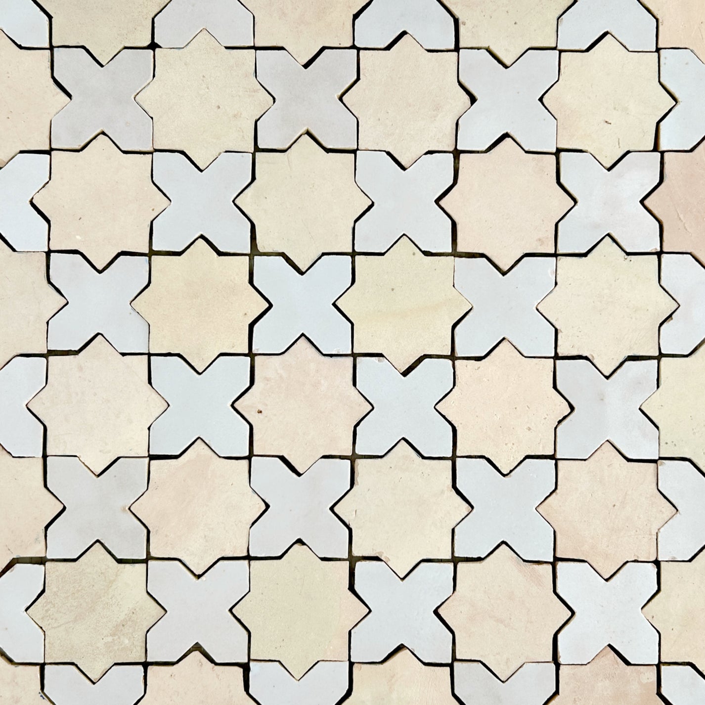 Marrakech Sahara Sand / Tangier Moon Zellige – Leigh Vaeth | Tile + Stone