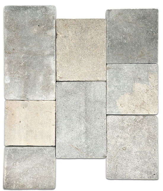 6x Random Length Gray Zahra Cobblestone | Limestone Tiles – Leigh Vaeth ...